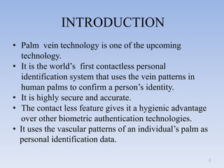 Palm Vein Technology | PPTX