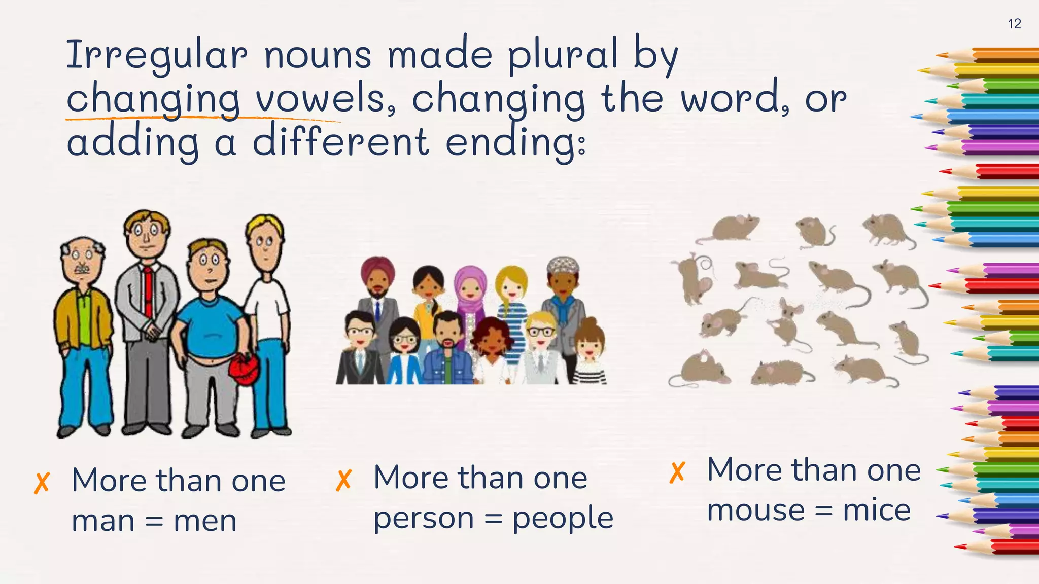 REGULAR & IRREGULAR NOUNS | PPTX
