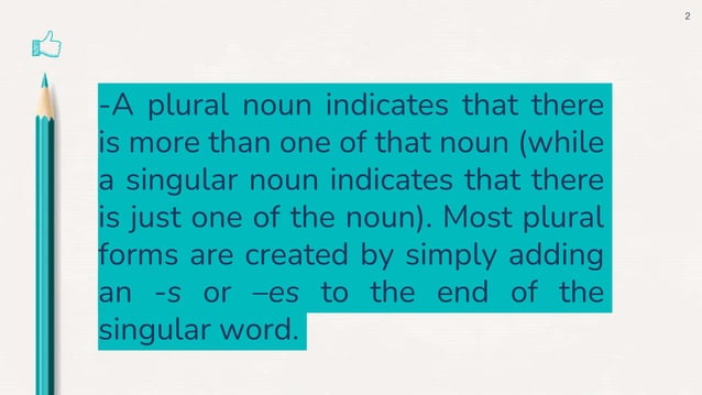 REGULAR & IRREGULAR NOUNS | PPTX
