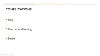 Palmar Abcess slides, clinical presentation | PPTX