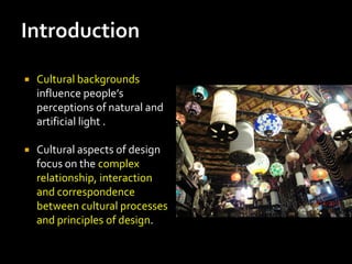 Cultural aspects in lighting design | PDF