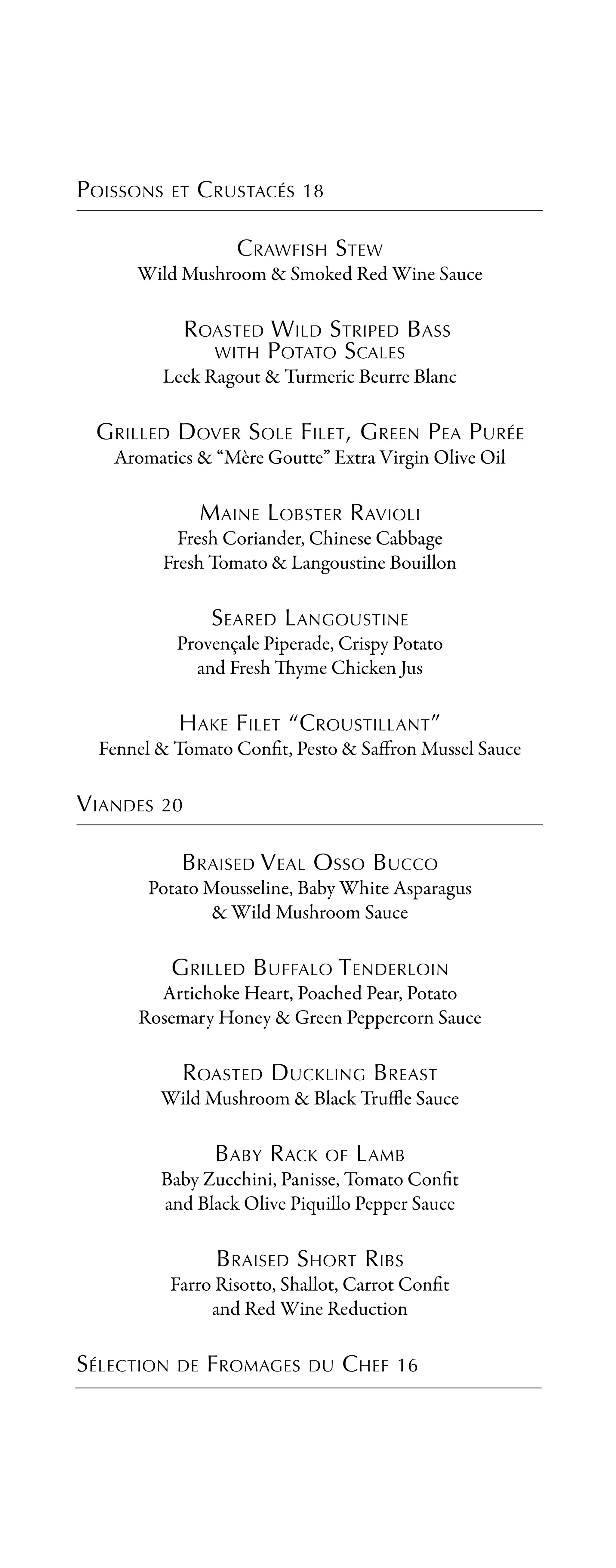 Palme d\'Or Menu | PDF