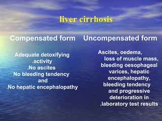 Diet treatment in liver cirrhosis - di Vincenzo Ostilio Palmieri | PPT