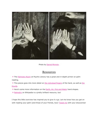 ^^ Palmistry 101 a guide to palm reading from google web site ^^ | PDF