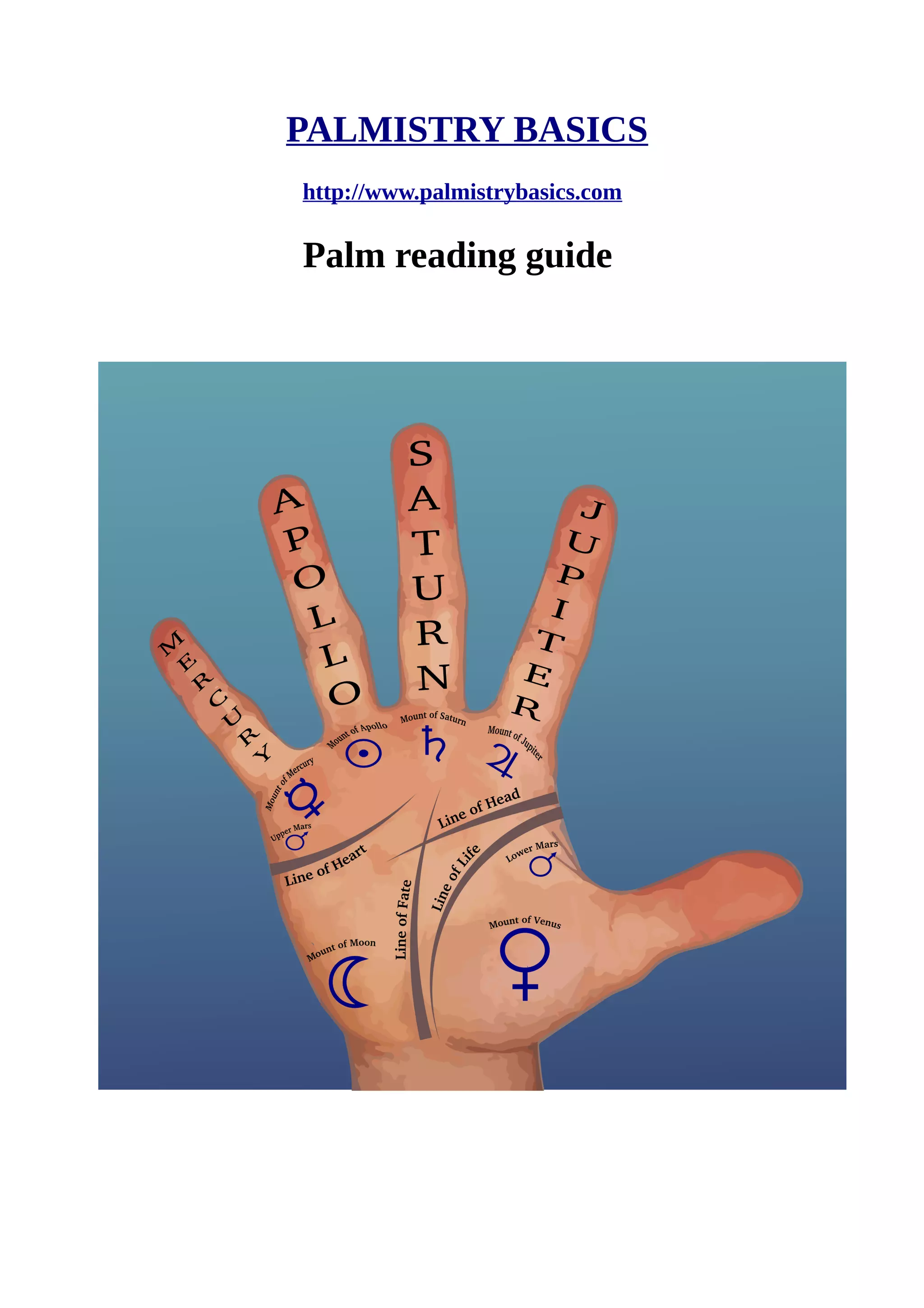 Palmistry basics pdf | PDF