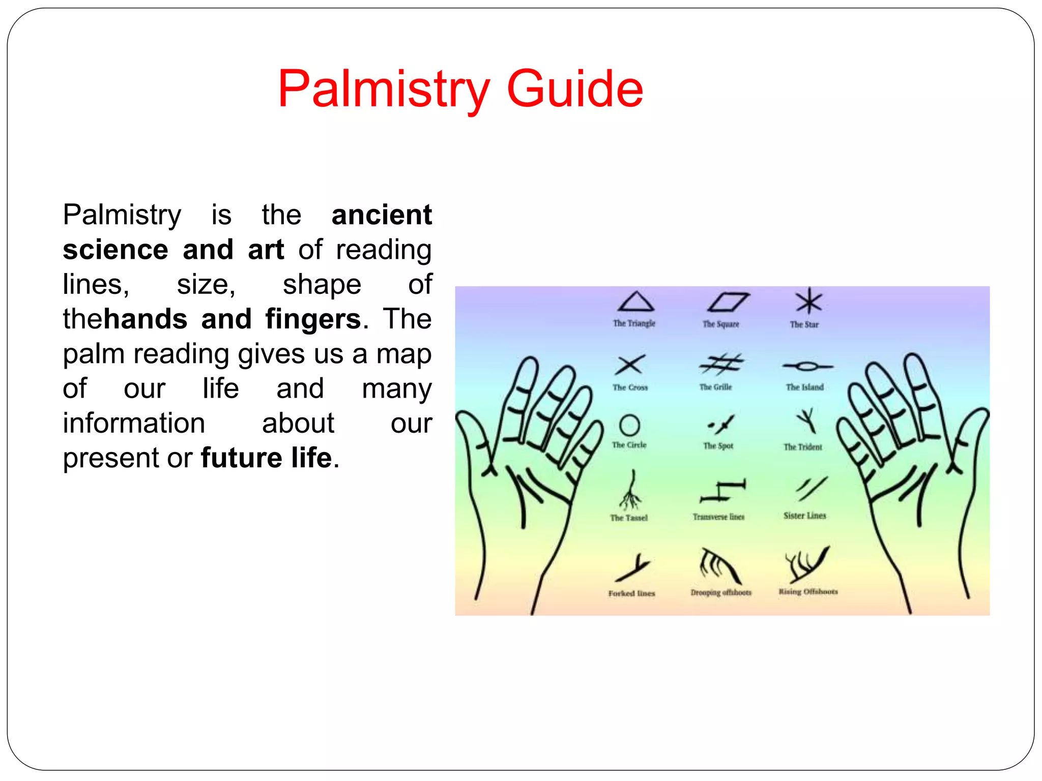 Palmistry guide | PPTX