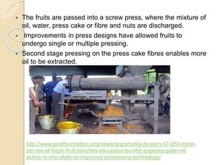 Palm oil milling process | PPTX