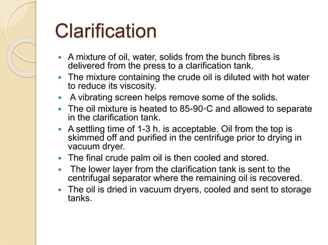 Palm oil milling process | PPTX
