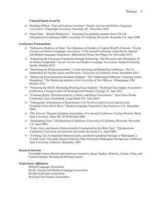 Palmore cv march 2017 de anza | PDF