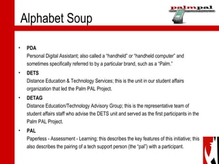 The Palm PAL Project: A Digital Invitation to Join the Millennium | PPT