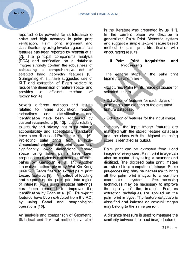 A Textural Approach To Palmprint Identification Pdf Graphics