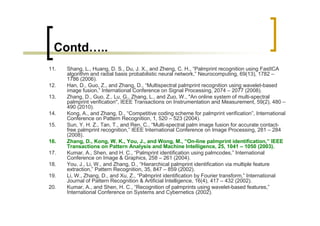 Palmprint Identification Using FRIT | PDF