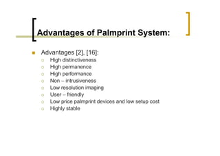 Palmprint Identification Using FRIT | PDF