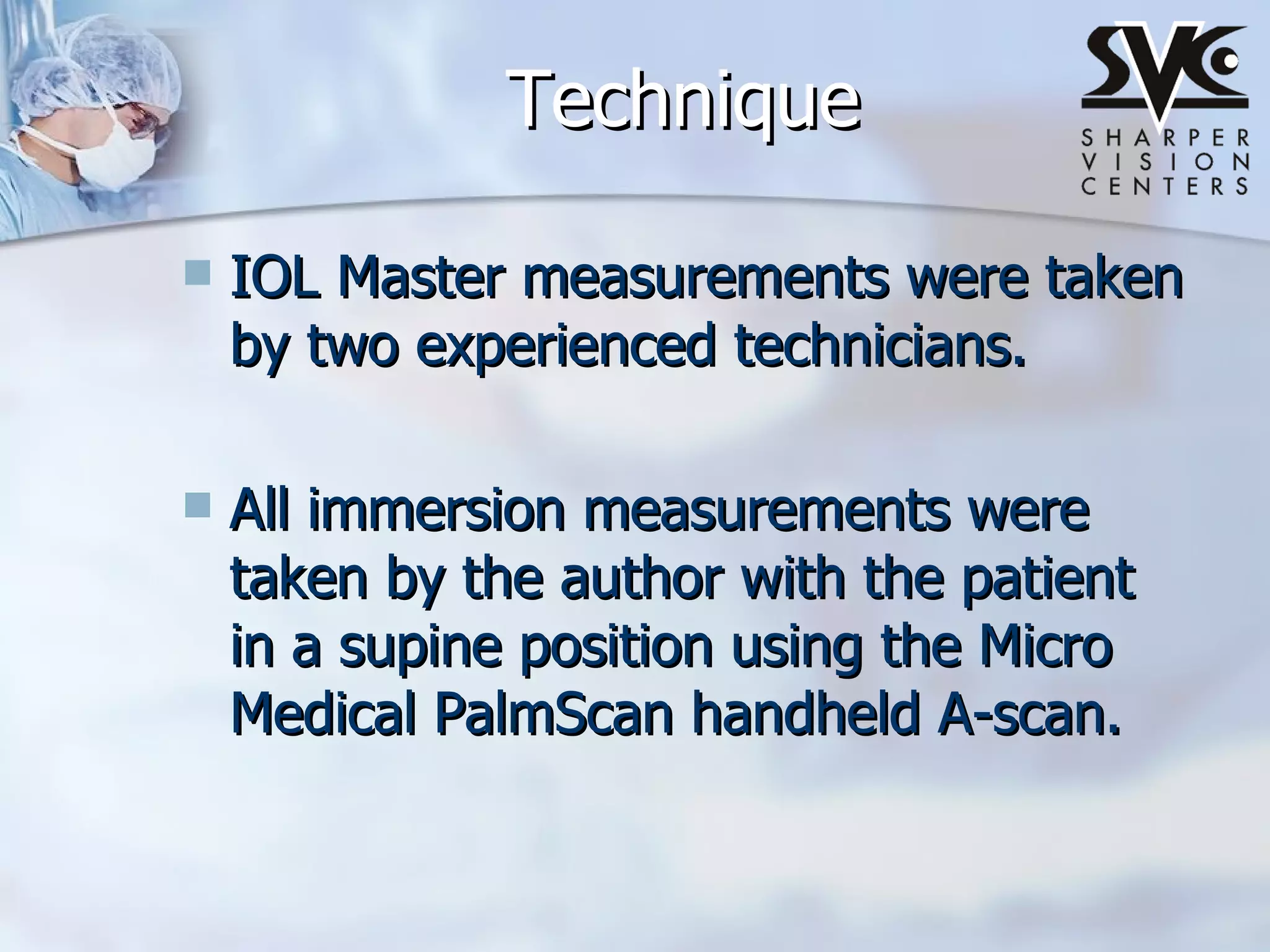PalmScan x IOL Master | PPT | Eye and Vision Conditions | Diseases and ...