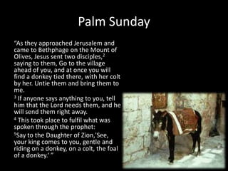 Palm sunday | PPT