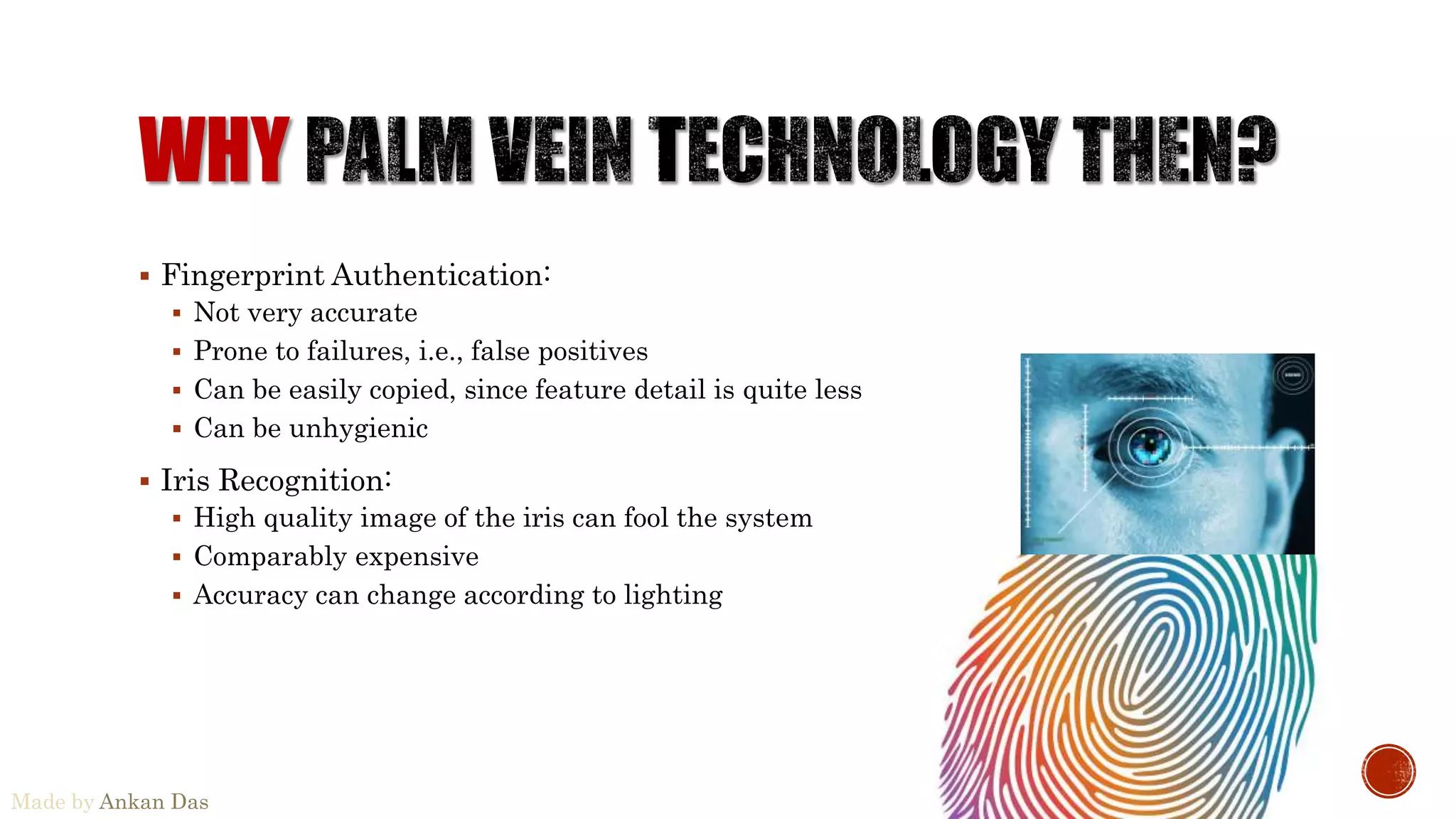 Palm Vein Technology | PPTX | Technology & Computing