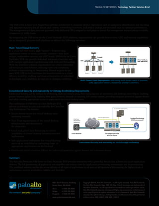 Palo Alto Networks VM-Series firewall now available on NetScaler SDX Platform | PDF | Cloud ...