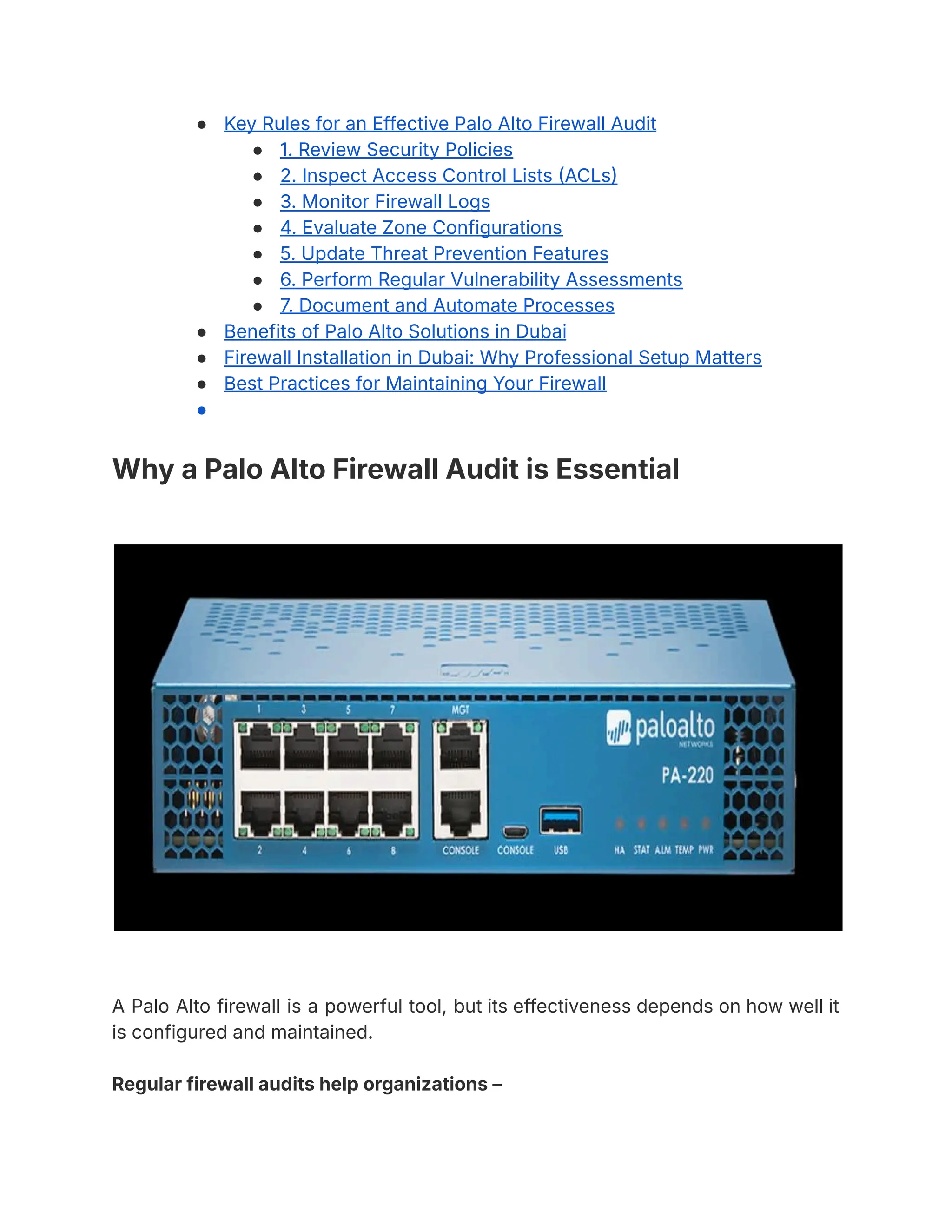 Palo Alto Firewall Audit Rule : Network Security & Compliance.pdf