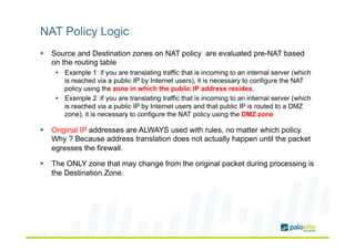 Palo alto networks NAT flow logic | PDF