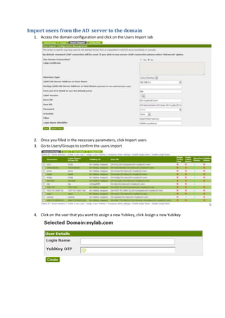 Palo Alto Networks PANOS 5.0 Radius Authentication OTP using Yubikey | PDF