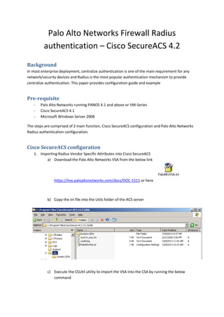 Palo Alto Networks PANOS 5.0 Radius Authentication OTP using Yubikey | PDF