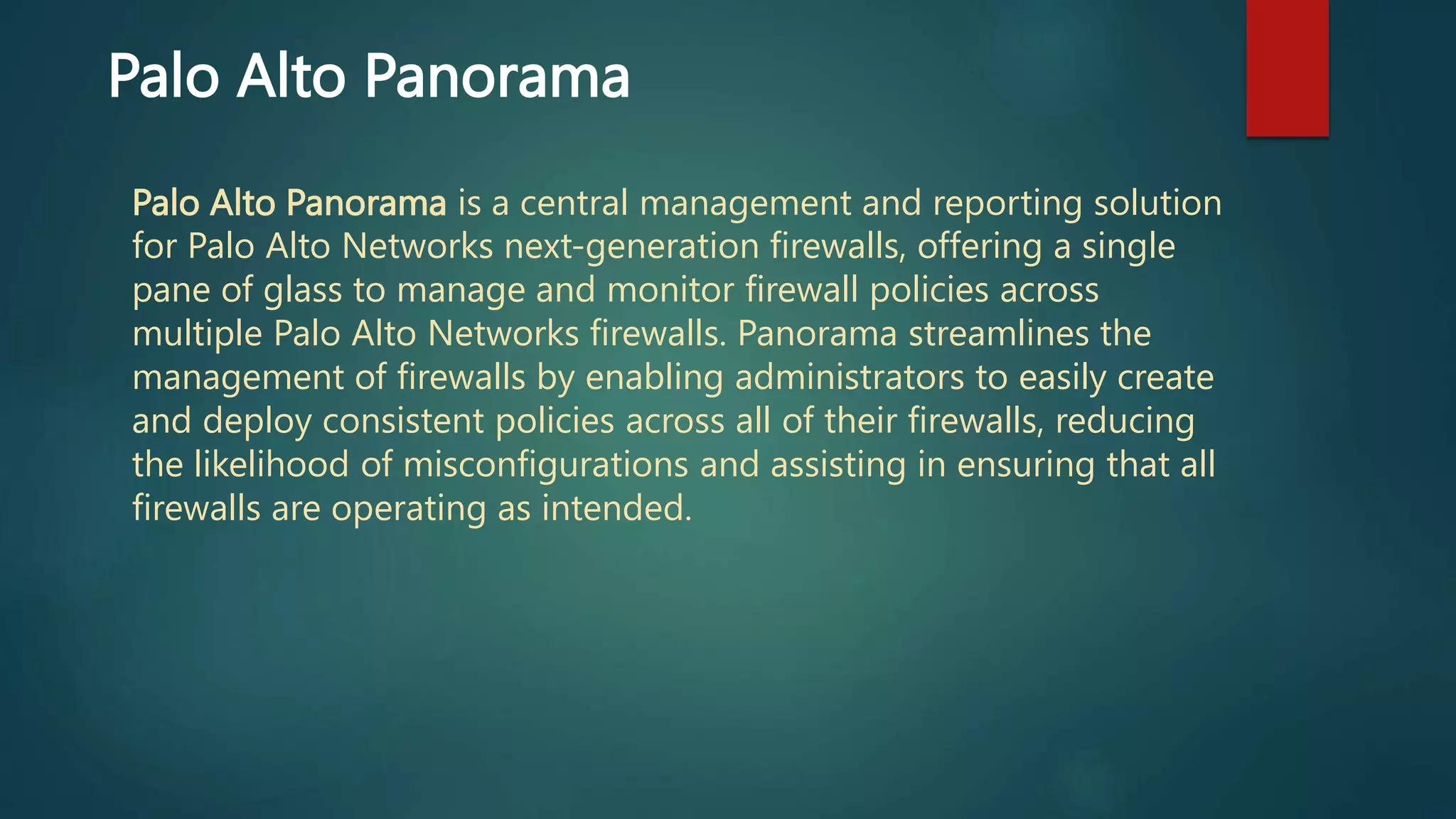 Palo Alto Panorama management and reporting solution for Palo Alto ...
