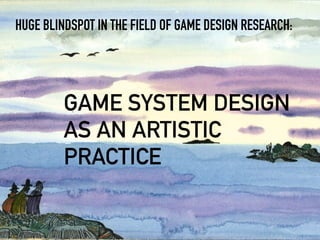 Methods, History, and Impact - Directions in Game Design Research | PDF