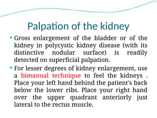 Palpation of the abdomen lecture 4ج.pptx