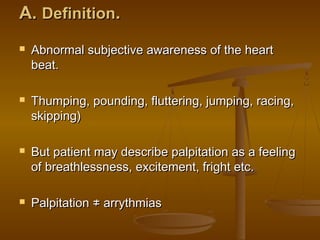 Palpitation | PPT