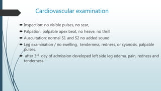 PALPITATION AND CHEST PAIN PULMONARY EMBOLISM | PPT