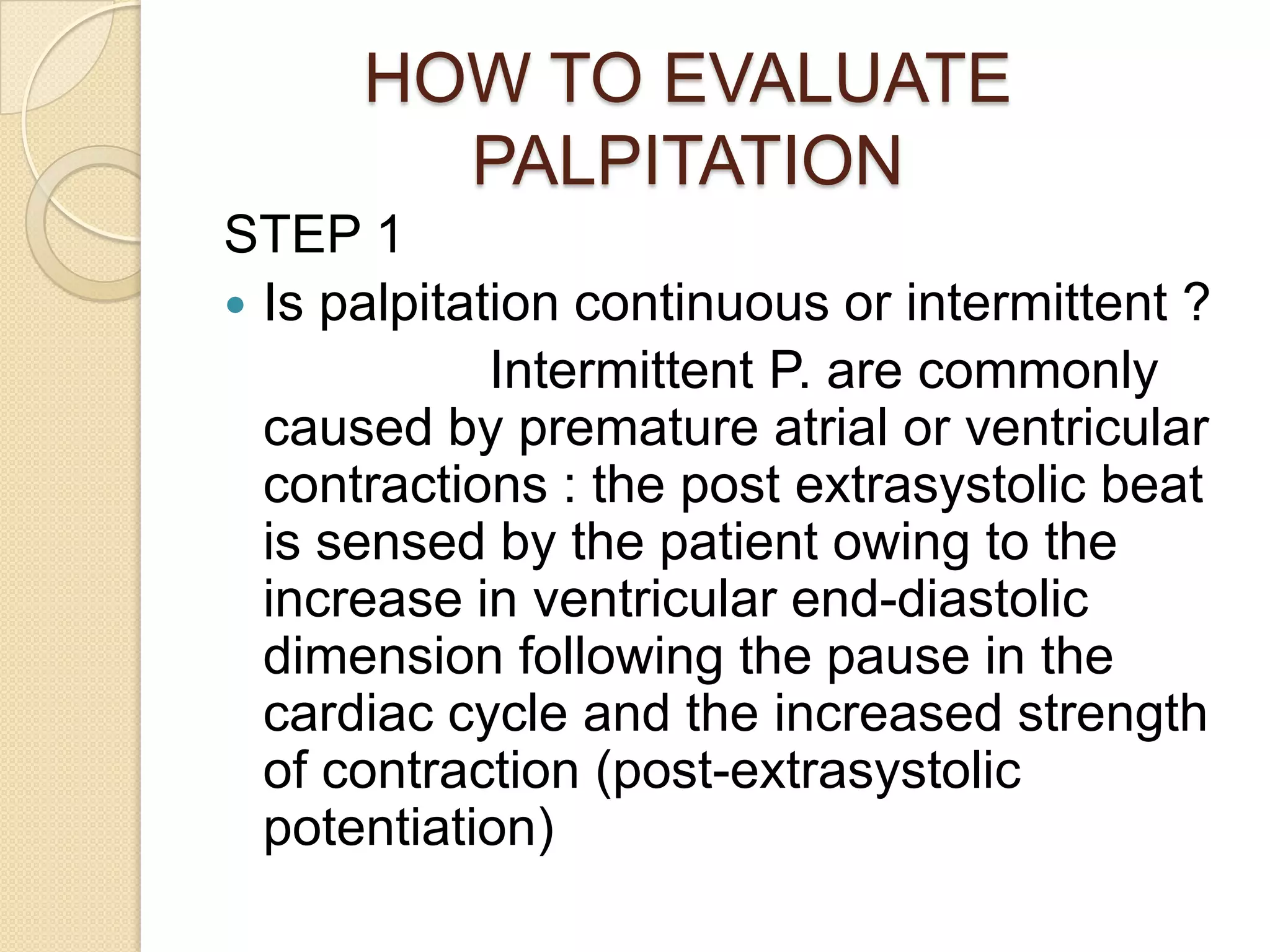 Palpitations | PPTX