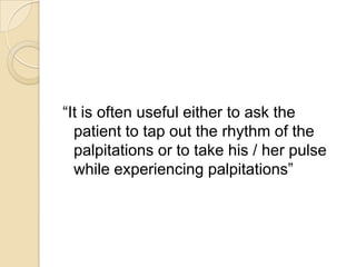 Palpitations | PPTX