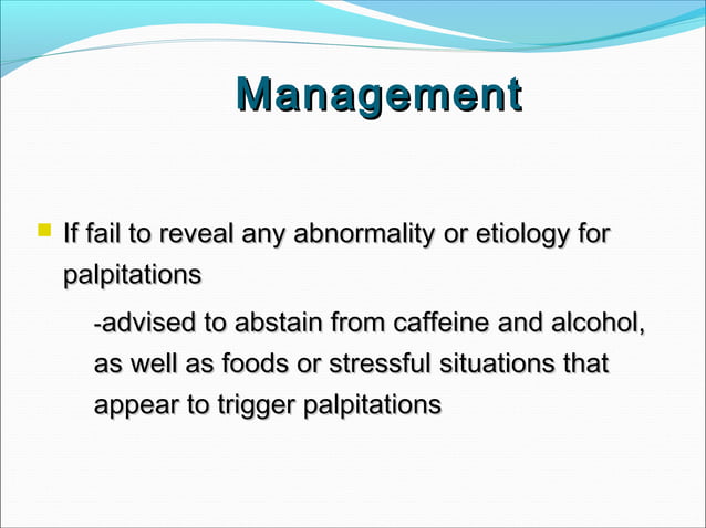 Palpitations | PPT | Heart and Cardiovascular Diseases | Diseases and ...