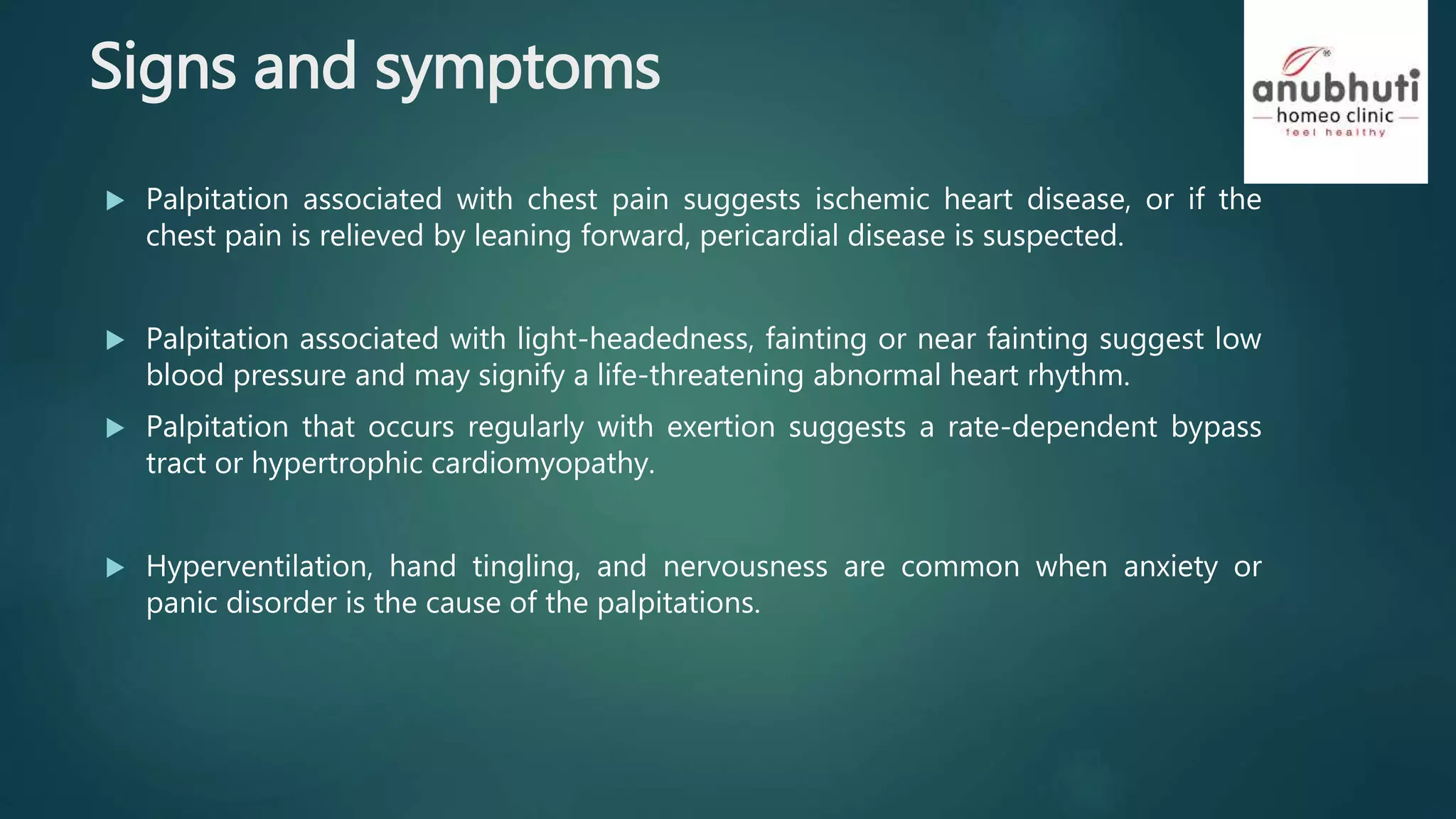 Palpitations and homeopathy treatment | PPTX | Heart and Cardiovascular ...