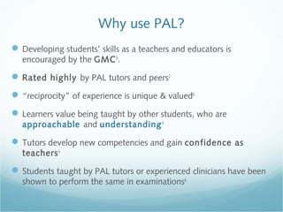 Peer Assisted Learning presentation - reflections | PPT