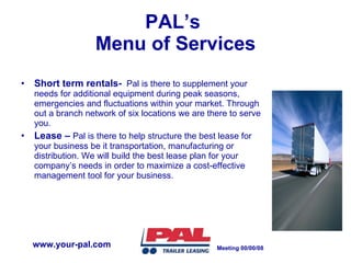 Trailer Leasing Chicago / Pal Presentation | PPT