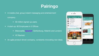 Palringo : a startup's journey from a data center to the cloud | PPT