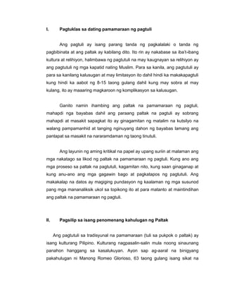 MAHAPDI NGA BAYABAS: Isang Penonmenang Pagsusuri sa Paltak na ...