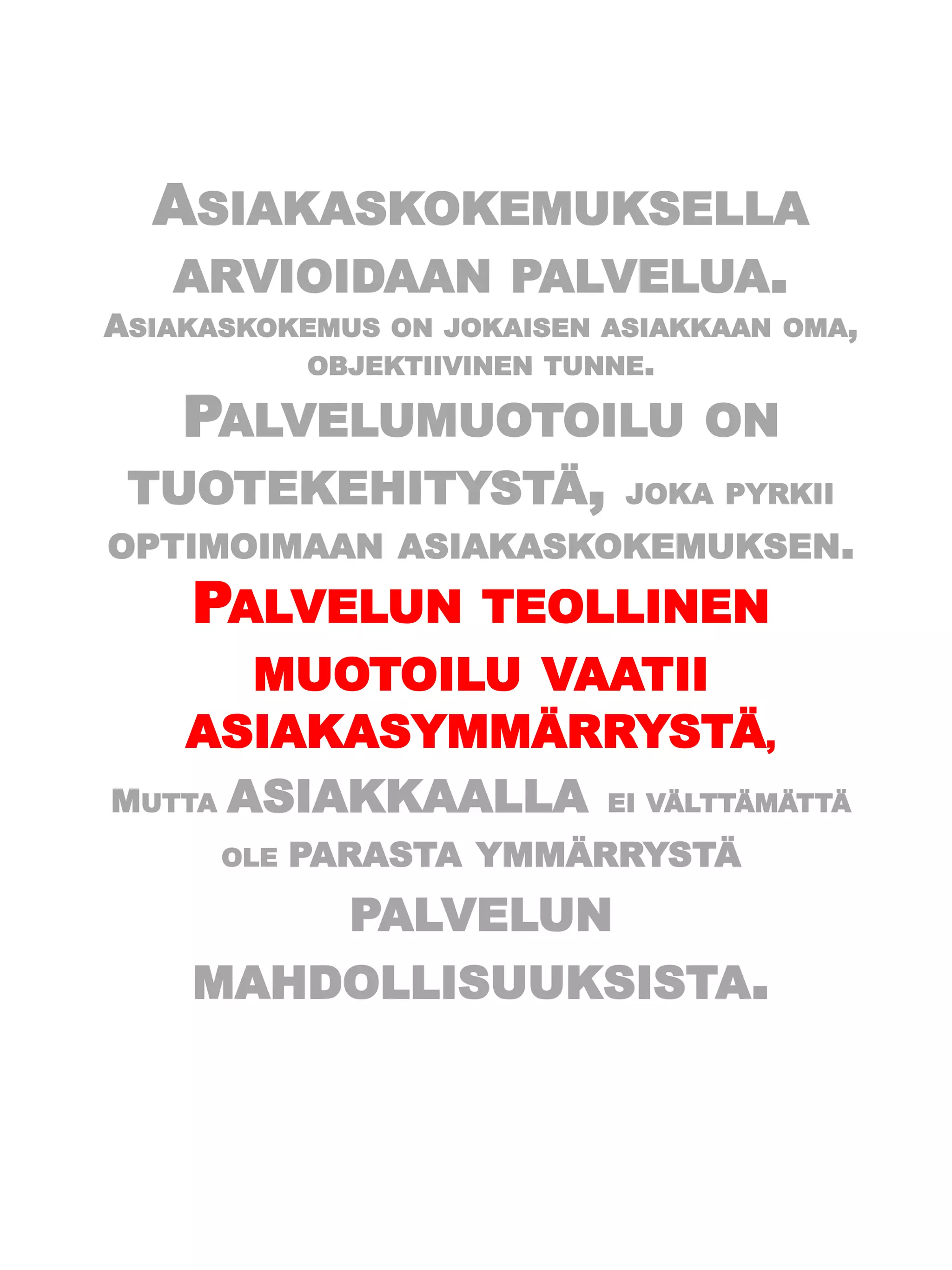 Johdanto (palvelumuotoilua rakennusyrityksessä) | PPTX