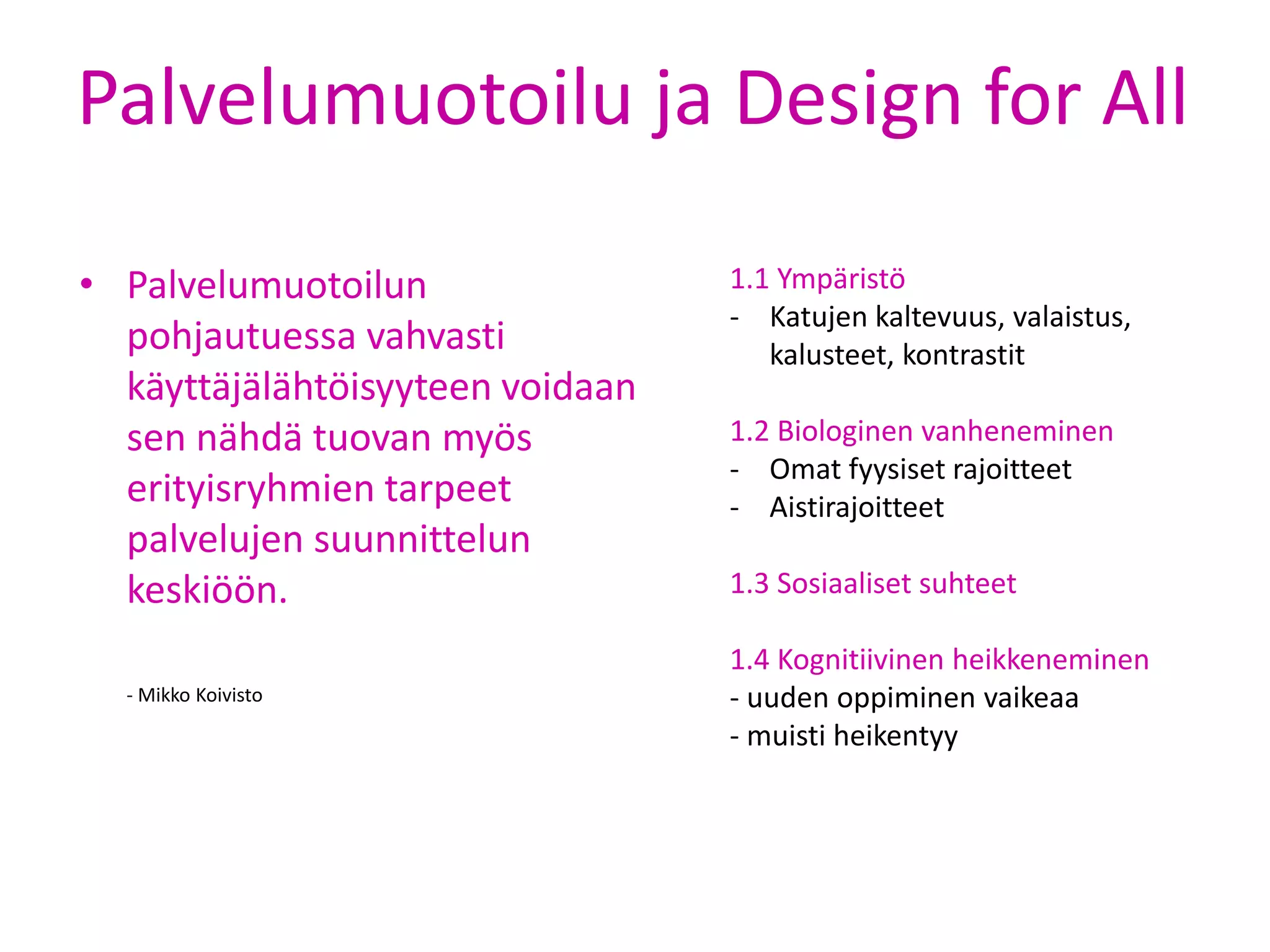 CityJam- Sara Ikävalko -Palvelupolku ikäihmisten kohtaamiseen | PPT