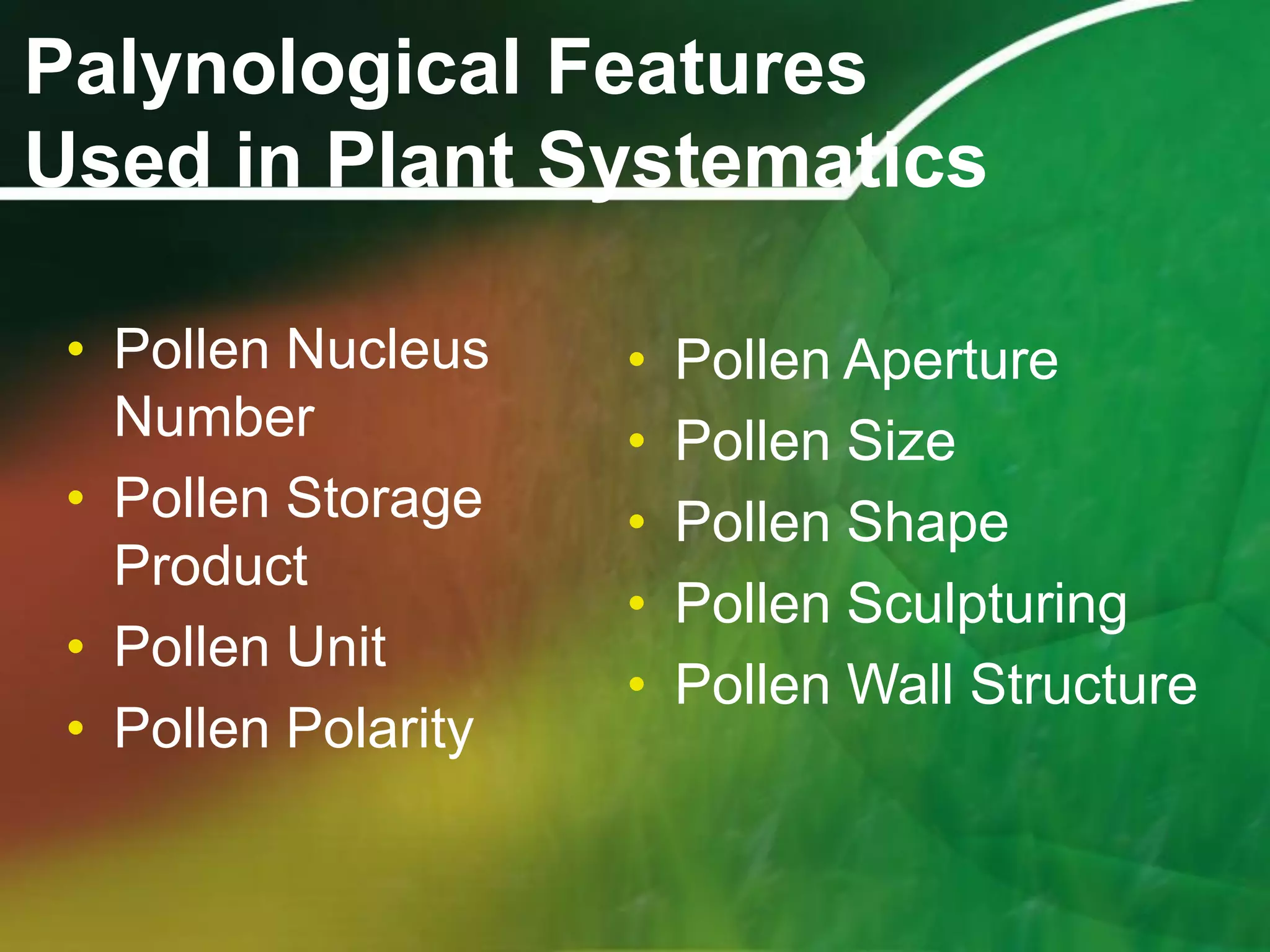 Palynology pollen morphology and biology | PDF | Gardening | Home & Garden