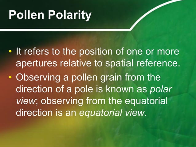 Palynology pollen morphology and biology | PDF | Gardening | Home & Garden