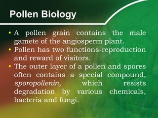 Palynology pollen morphology and biology | PDF