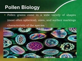 Palynology pollen morphology and biology | PDF