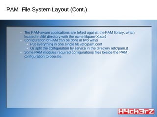 Pluggable Authentication Module | PDF