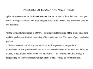 Plasma Arc Machining process | PPTX