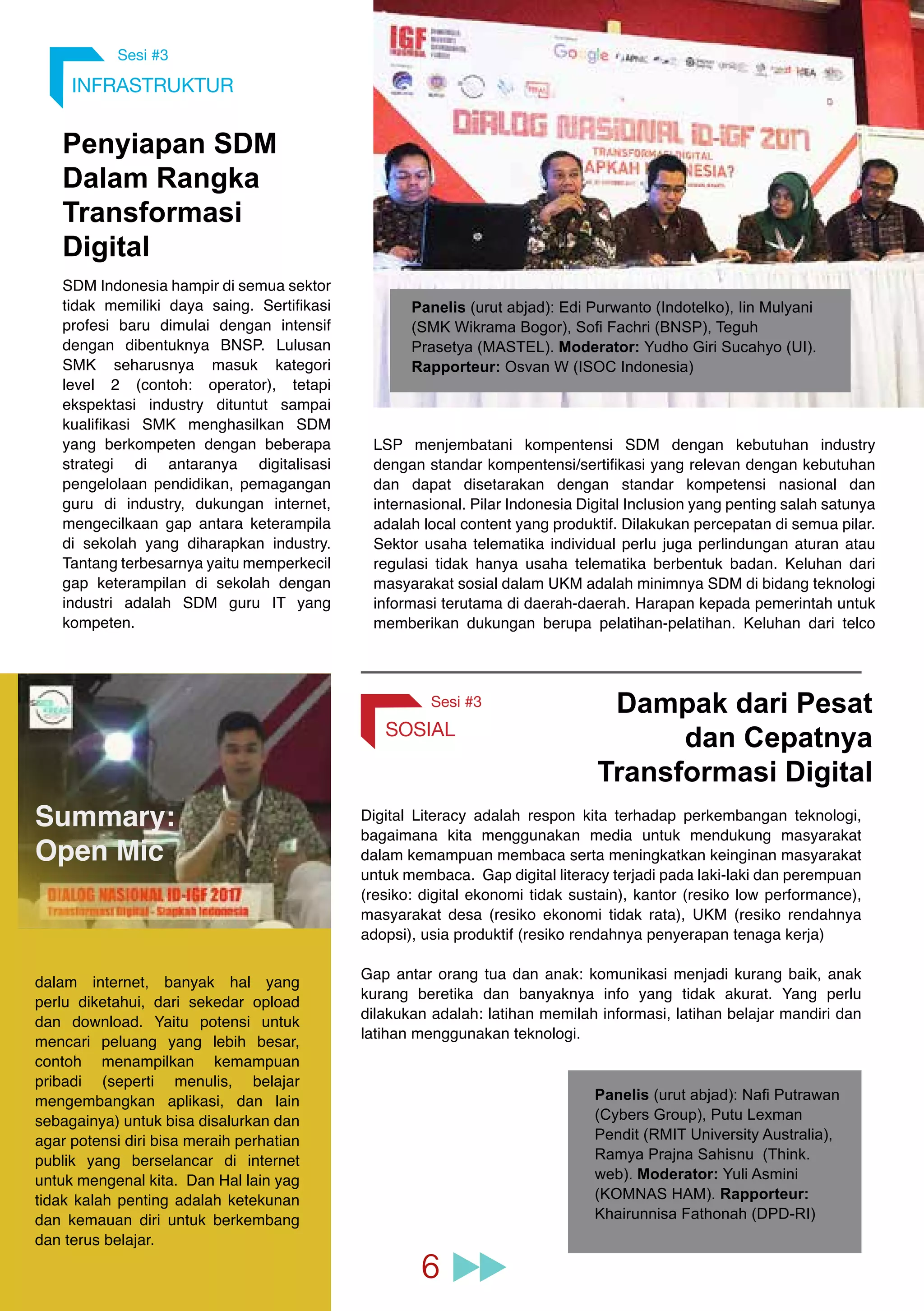 SUMMARY DIALOG NASIONAL ID-IGF 2017 (BAHASA) | PDF