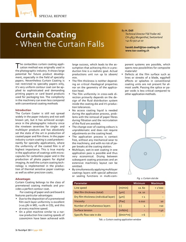 Curtain Coating - when the Curtain Falls | PDF | Desktop Publishing ...