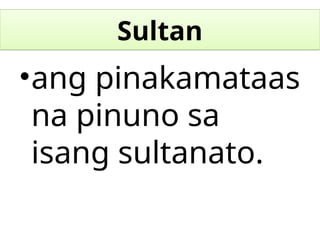 Grade 5 ARALING PANLIPUNAN PAMAHALAANG SULTANATO.pptx