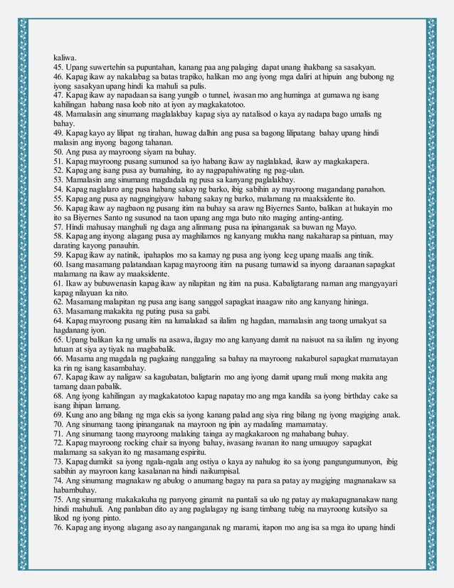 Pamahiin.final.rosalie | DOCX